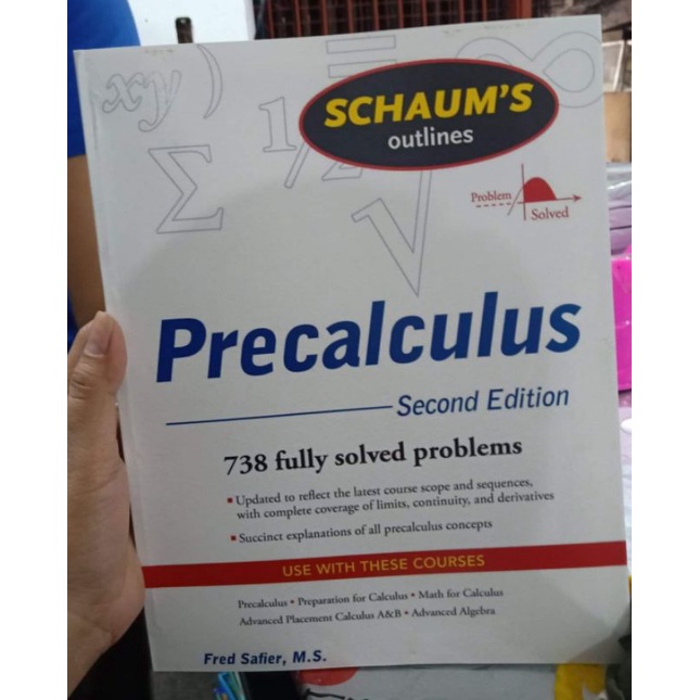 Schaums Oultine Precalculus Second edition ONHAND | Shopee Philippines