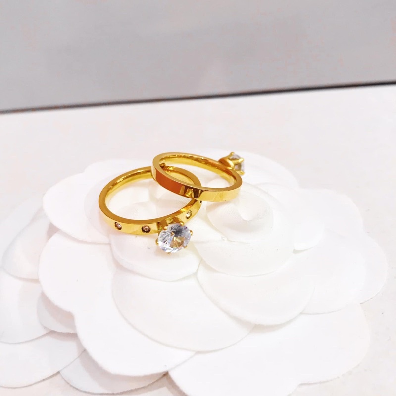 Titanium ring with protruding stone | Shopee Philippines