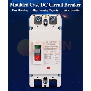 CHCYZO JSM1-250L 250A 300A Moulded Case Circuit Breaker Switch DC MCCB ...