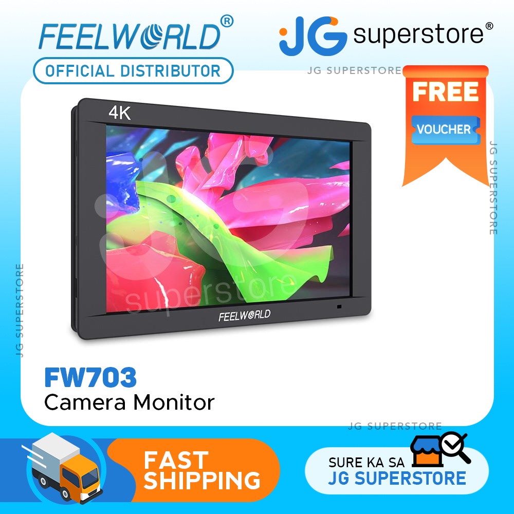 FeelWorld FW703 7" Full HD On-Camera Monitor 1920 x 1200 Resolution 4K ...