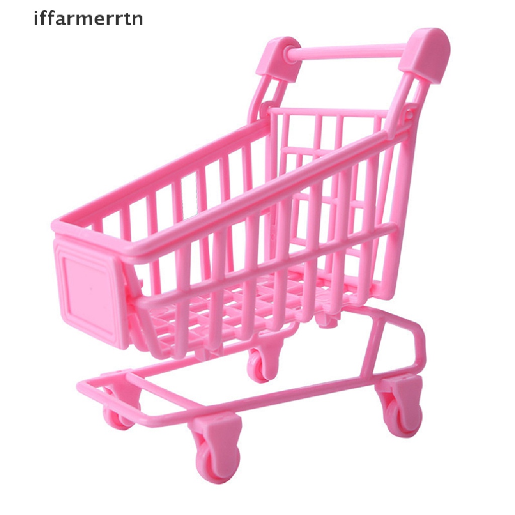 iffar Shopping Cart Makeup Sponge Rack Miniature Grocery Cart ...