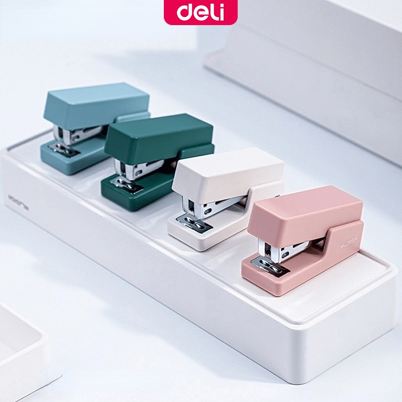 Deli Mini Portable Stapler School Office Supplies Free One Box Of ...