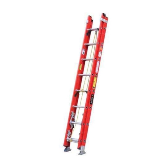 SPENCER USA FIBERGLASS INDUSTRIAL EXTENSION LADDER WITH DOUBLE LOCK 16 ...