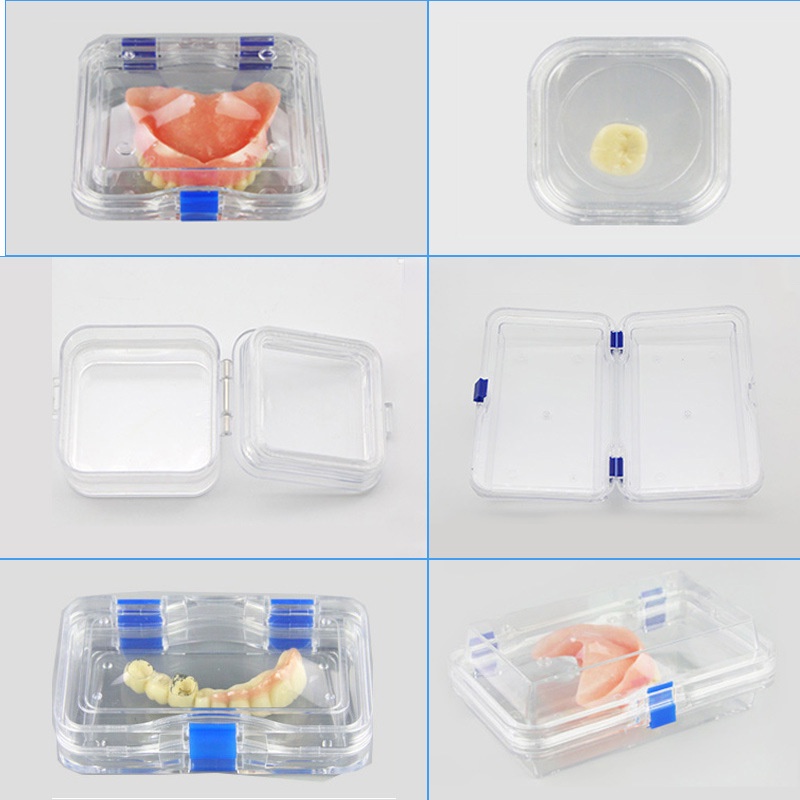 5Pcs Dental Denture Storage Box With Film Inside Membrane Tooth ...