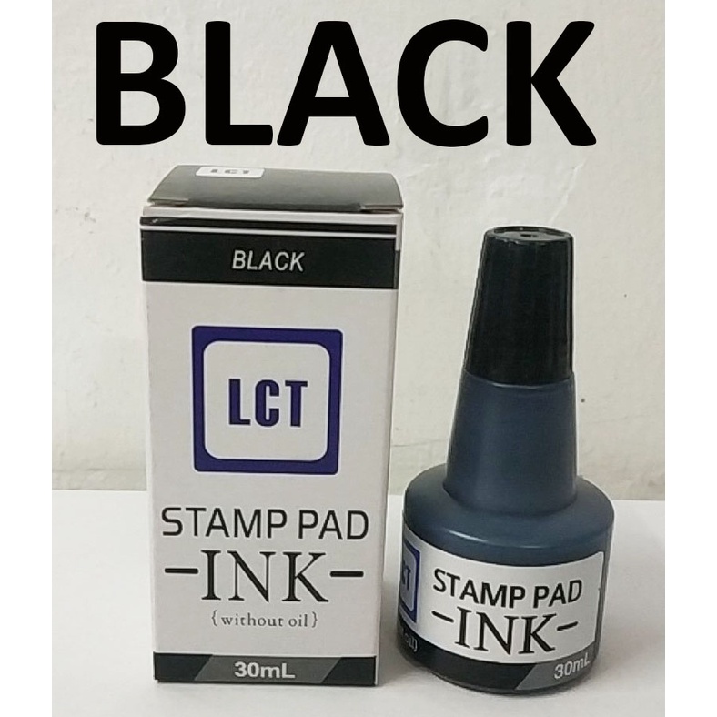 LCT STAMP PAD INK ( BLACK ) 30ML WITHOUT OIL ...