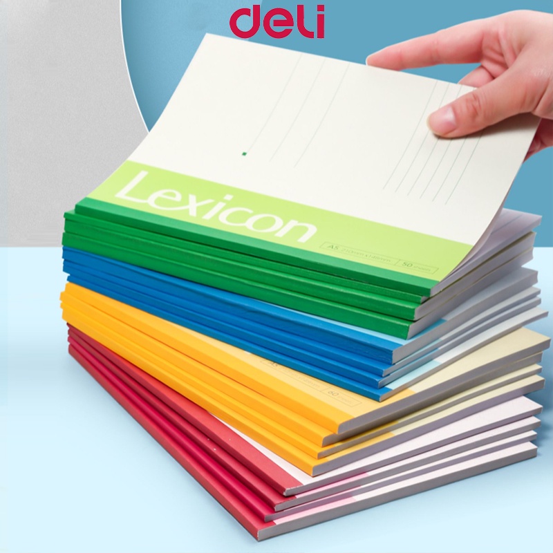 Deli Lexicon Adhesive Bound Notebook A5 50sheets/40sheets/30sheets ...