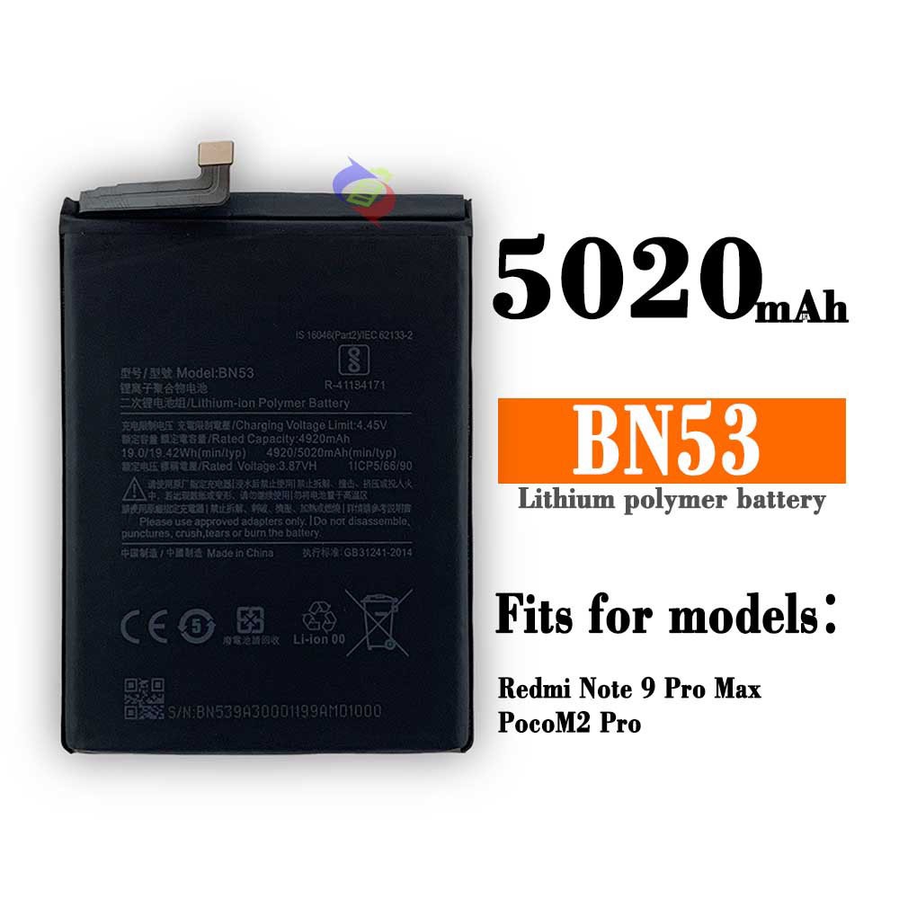 Redmi Note 9 Pro Max / Poco M2 Pro Battery BN53 Battery | Shopee ...