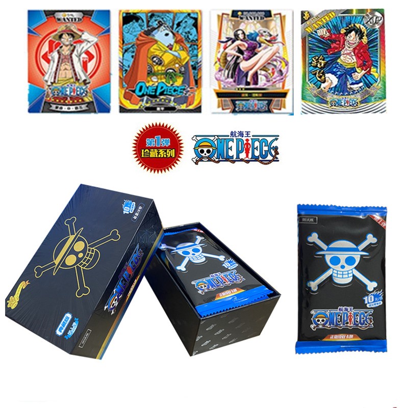New Japanese Anime One Piece Rare Cards Box Luffy Zoro Nami Chopper ...