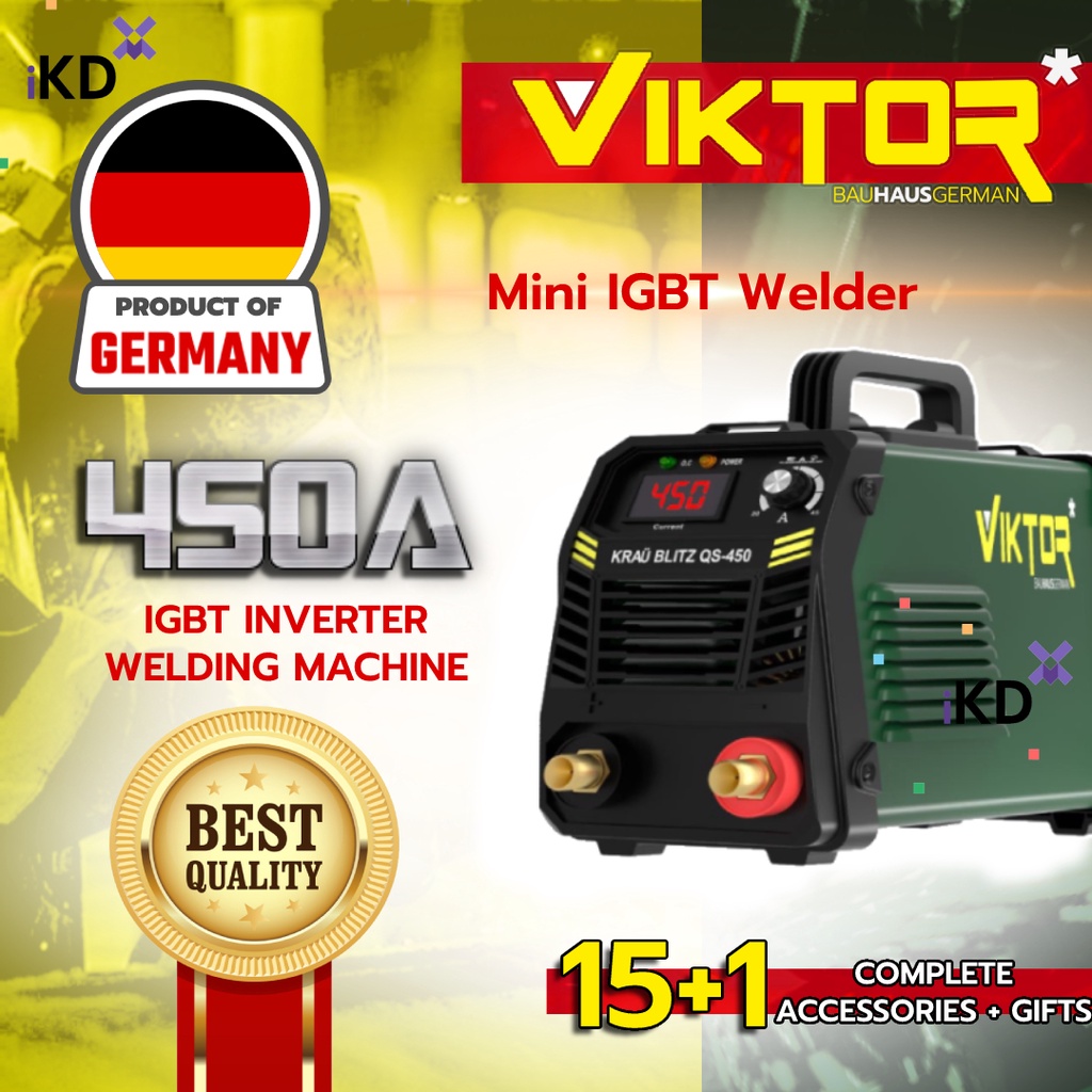 [15+1] German 450A Inverter Welding Machine / VIKTOR GERMANY Heavy Duty ...