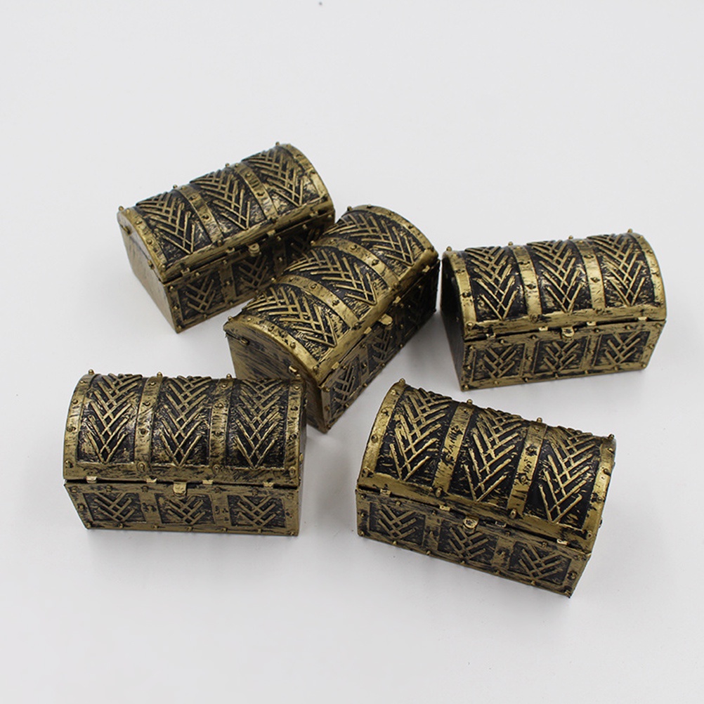 [READY STOCK]LAI 1/4 Pcs Pirate Box Vintage Treasure Box Pirate Chest ...