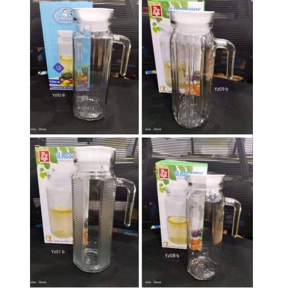 (BUY 1 TAKE 1) 1L GLASS PITCHER TALL FOR ONLY 223 | Shopee Philippines