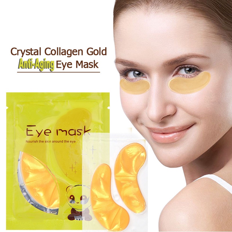 Crystal Collagen Gold Eye Mask Anti-Aging Dark Circles Acne Remove ...