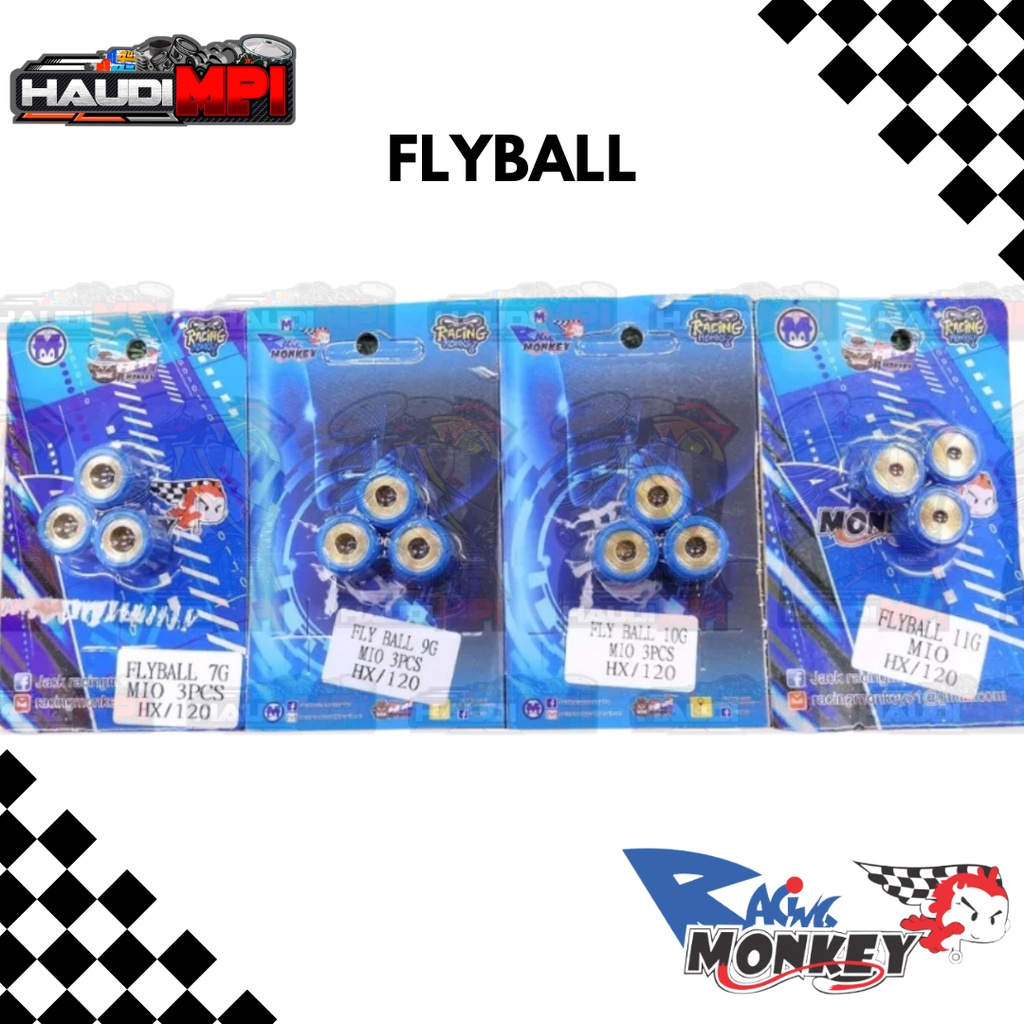 Racing Monkey Flyball MIO SPORTY 3 pcs 6 pcs Set | Shopee Philippines