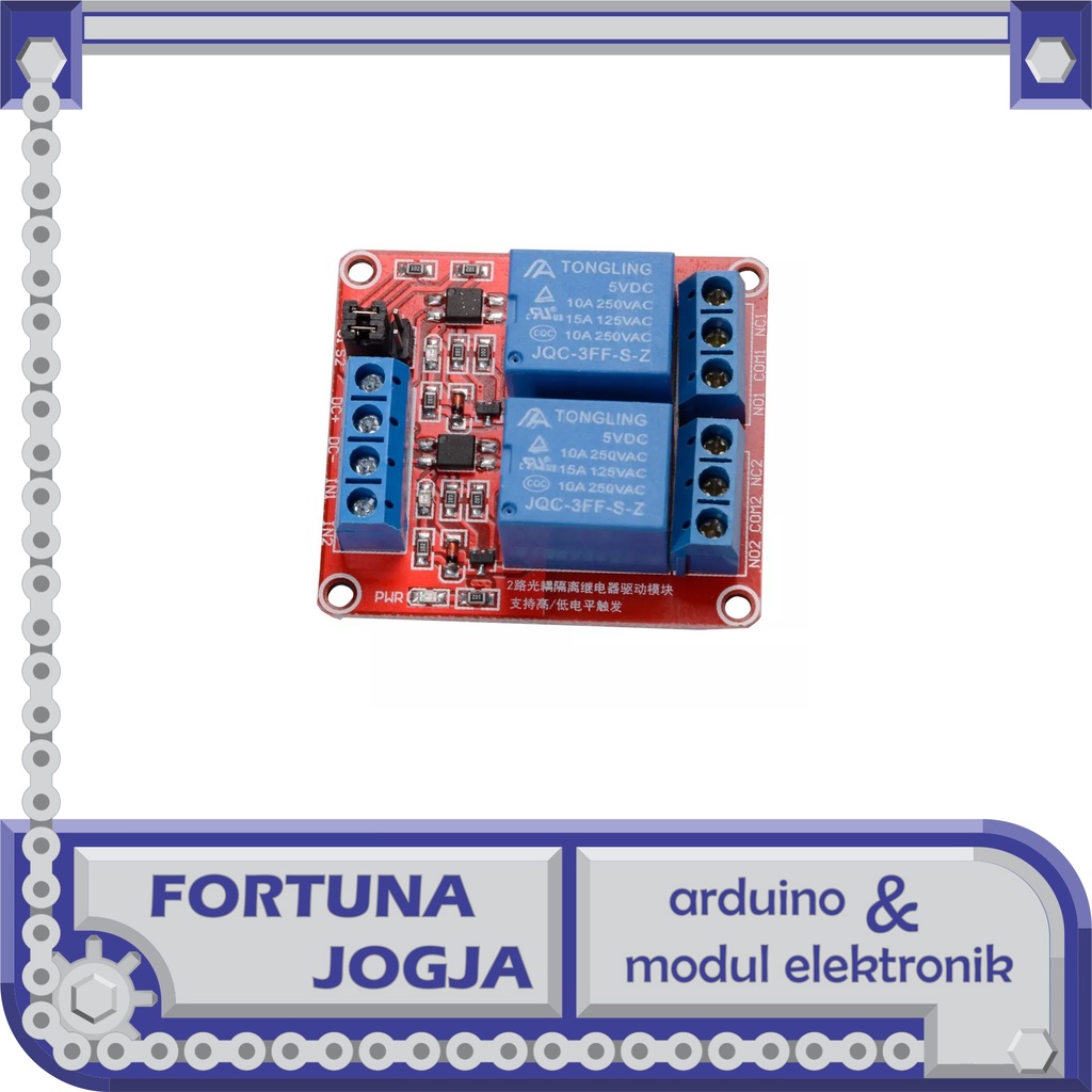 Optocoupler 2 Channel 5V Hi-Lo Input Relay Module | Shopee Philippines
