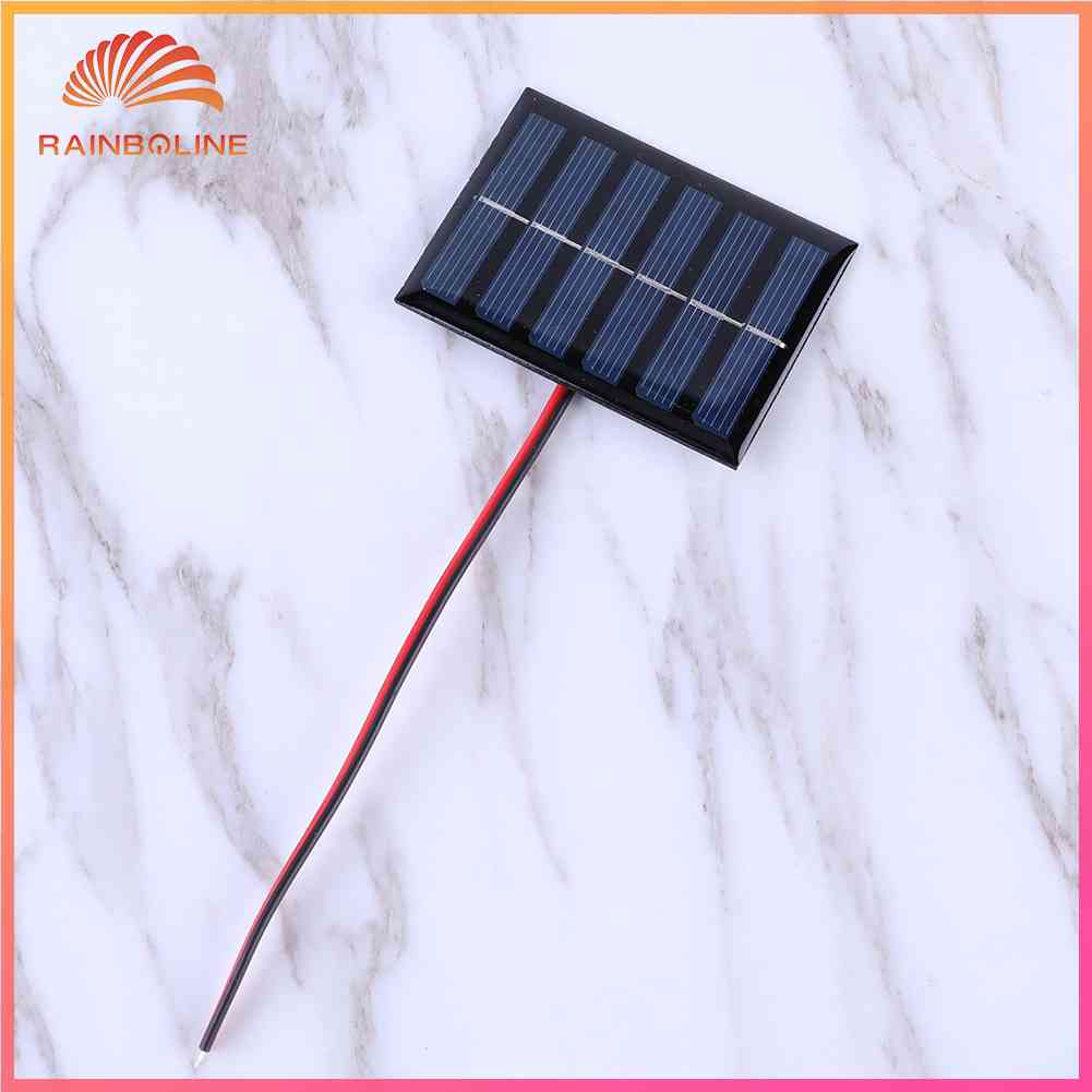Rain 1pc/2pcs Mini Solar Panel 1W 3V 100MA DIY Outdoor Solar Charger ...