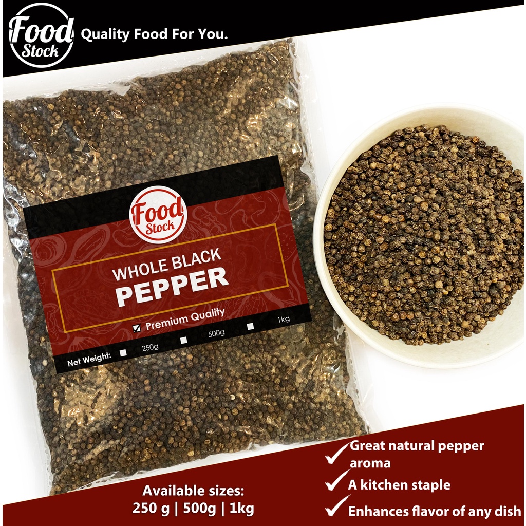 Whole Black Pepper (250g, 500g, 1kg) | Shopee Philippines