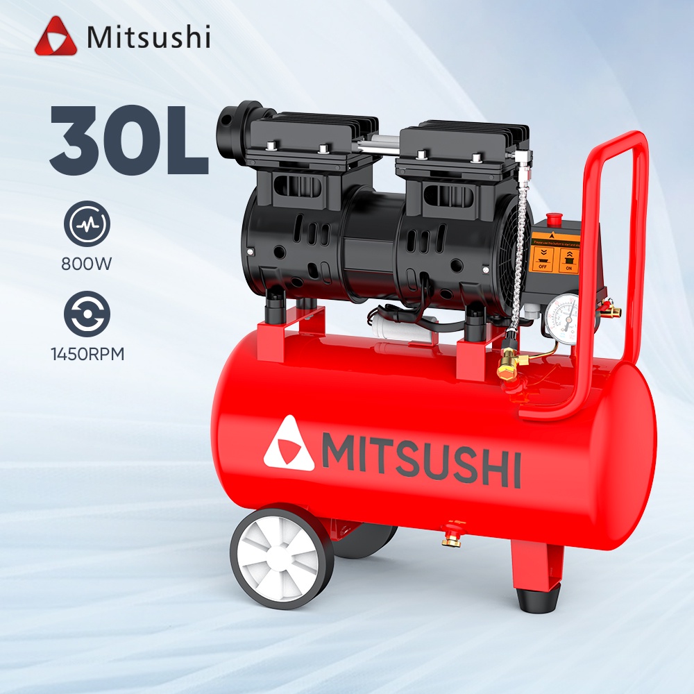 Mitsushi MIT-80030L 30Liters 800W 220V Oil Free Air Compressor | Shopee ...