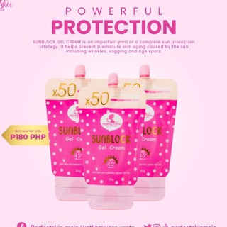 Orig PERFECT SKIN SUNBLOCK GEL CREAM SACHET 50G SPF 45 new packaging ...