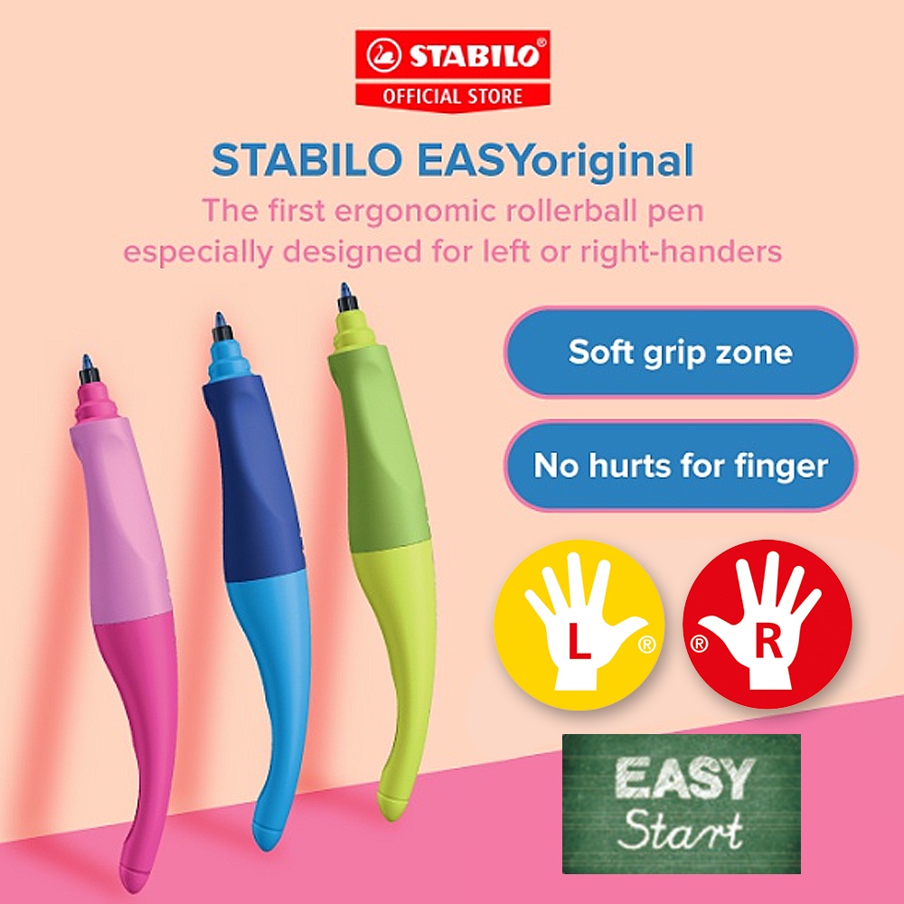 STABILO EASYoriginal Ergonomic Rollerball Ball Pen for Left Right ...