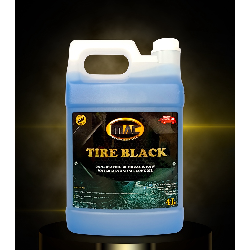 Gallon Tire Black Silicone based Glossy Tire Dressing MAC Car Care ...