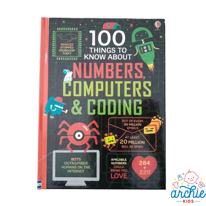 Usborne 100 Things to Know about Numbers Computers and Coding English ...