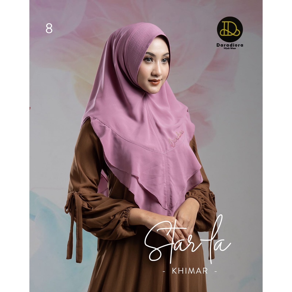 Khimar Starla Mini Syari Hijab By Dara Moslem | Shopee Philippines