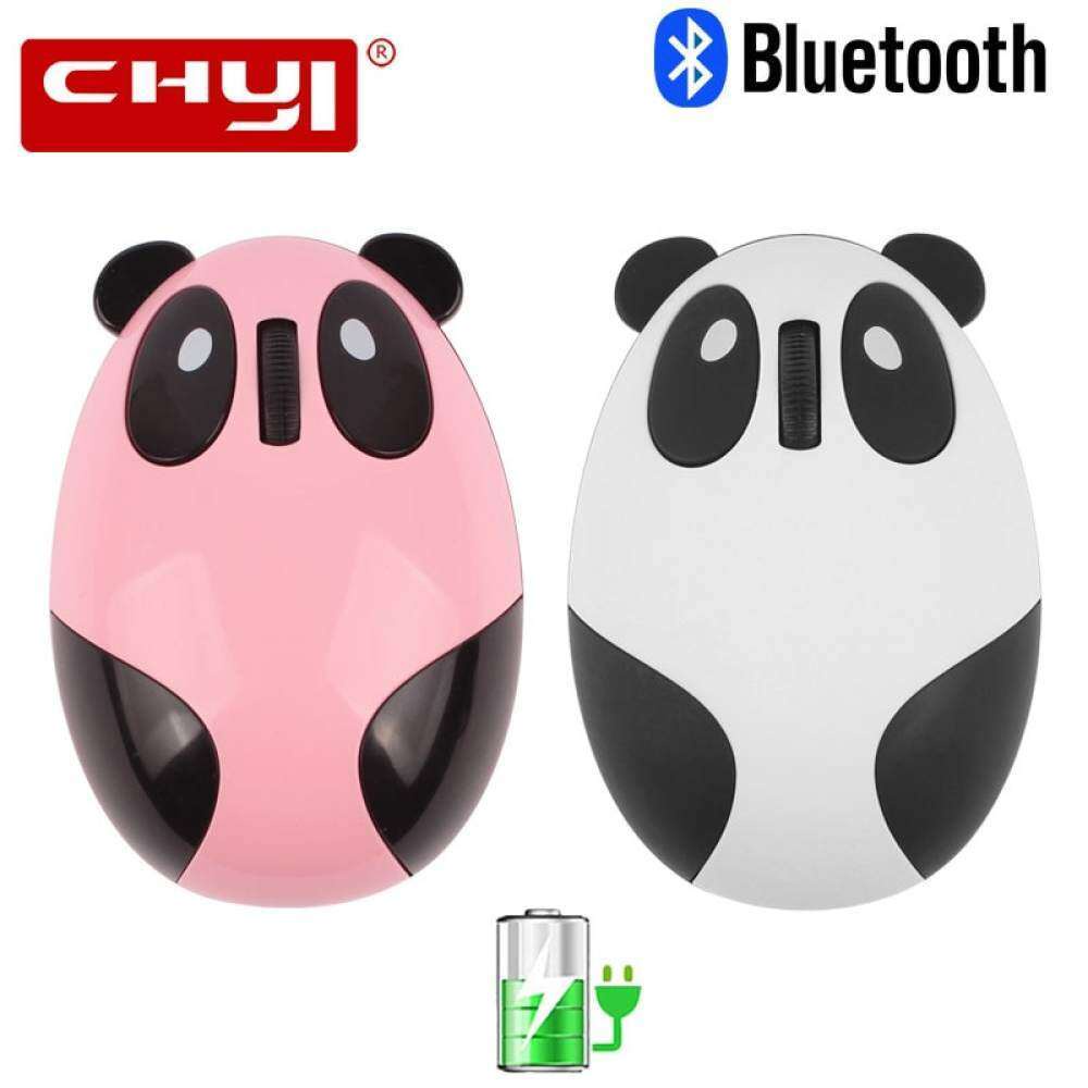 CHYI Bluetooth Wireless Mouse Rechargeable Mini Pink Panda Cute animal ...