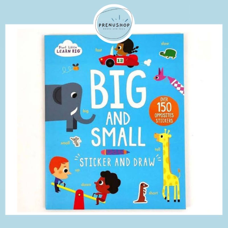 Big and Small Sticker and Draw (Over 150 Opposites Stickers) | Shopee ...