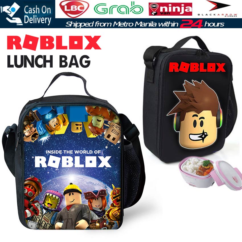 【Fast Delivery】 Robloxs Insulated Lunch Bag for School Office Kids Food ...