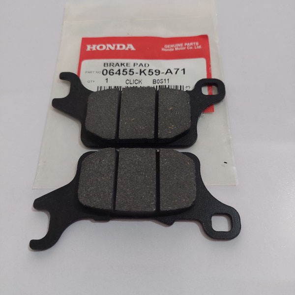 GENUINE FRONT BRAKE PAD | HONDA CLICK 125/150 FRONT - 06455-K59-A71 ...