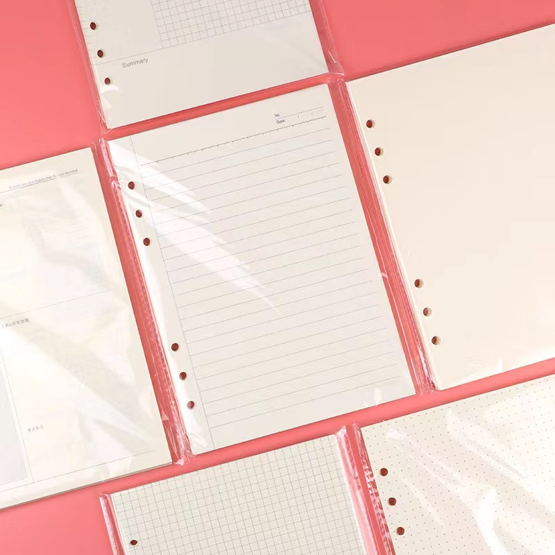 Notebooks 6/9 holes Refill pages/ loose leaf for binder a5 b5 (50 ...
