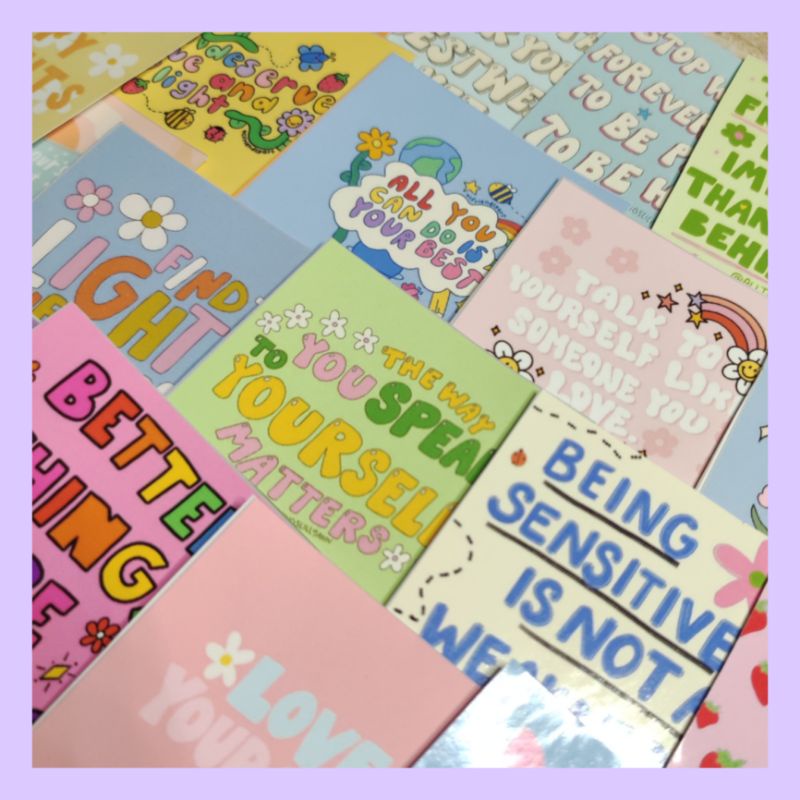 Kawaii Aesthetic Positivity icon stickers | Shopee Philippines