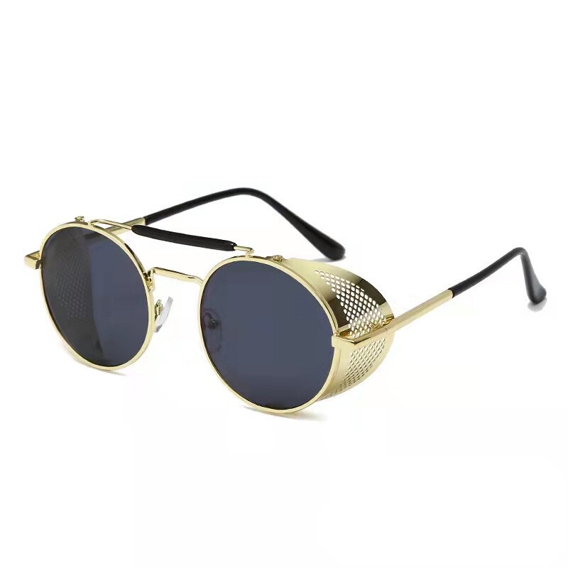 Steampunk Sunglasses Vintage Round Fashion Women Men Gothic Steam Punk ...