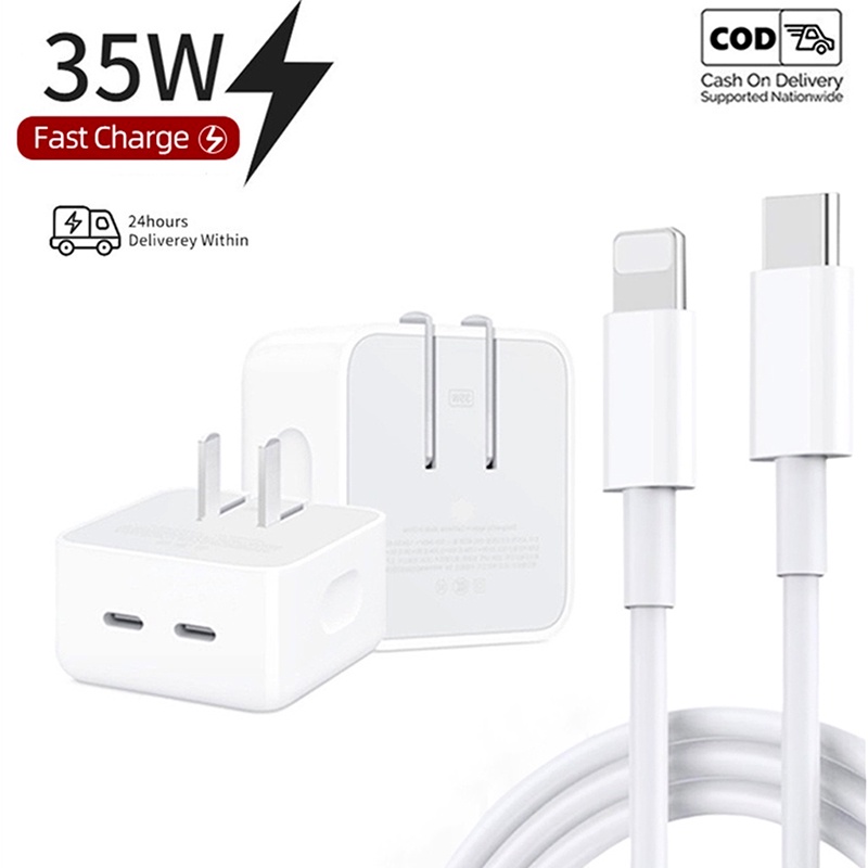 Original PD 20W and 35W Fast Charger For 12 13 14 Pro Max Power Adapter ...