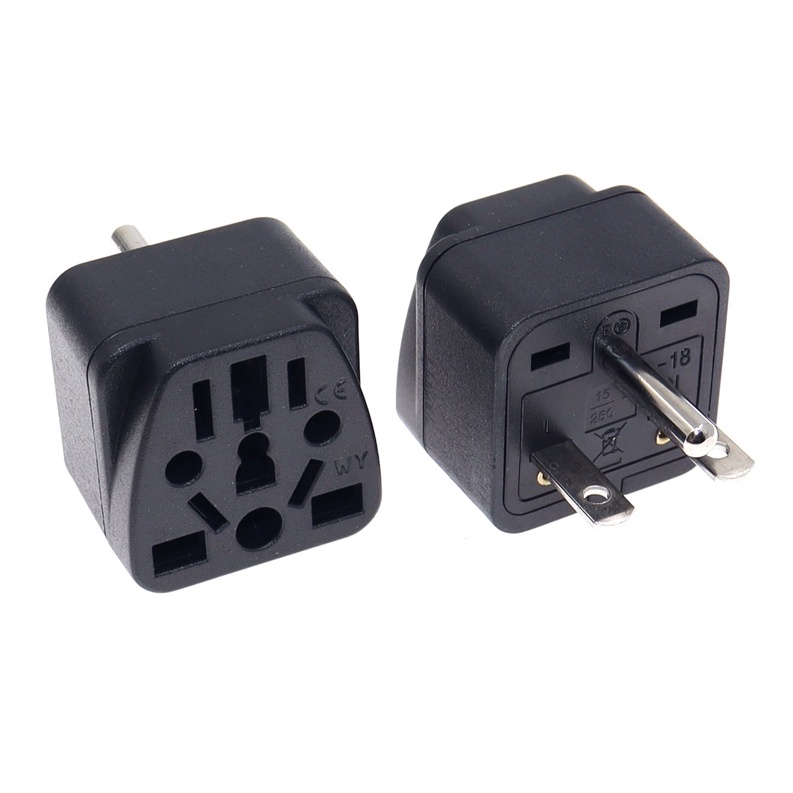 Universal Kr american european AU EU To US UK Power plug adapter USA Israel Brazil Travel ...