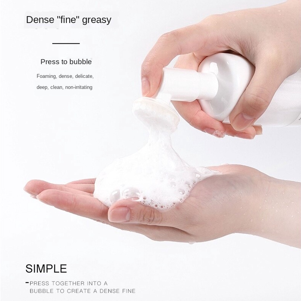 Face Foaming Brush Bottle Pump Press Face Cleansing | Shopee Philippines