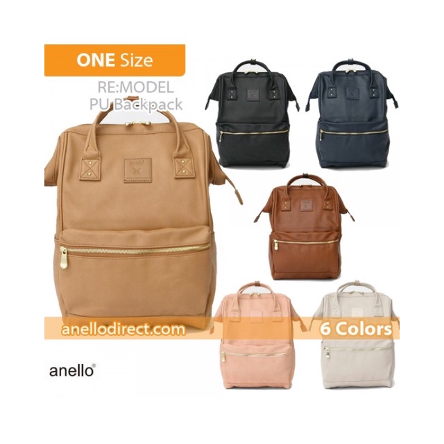 (New) Anello RE-MODEL PU Leather Backpack | Shopee Philippines