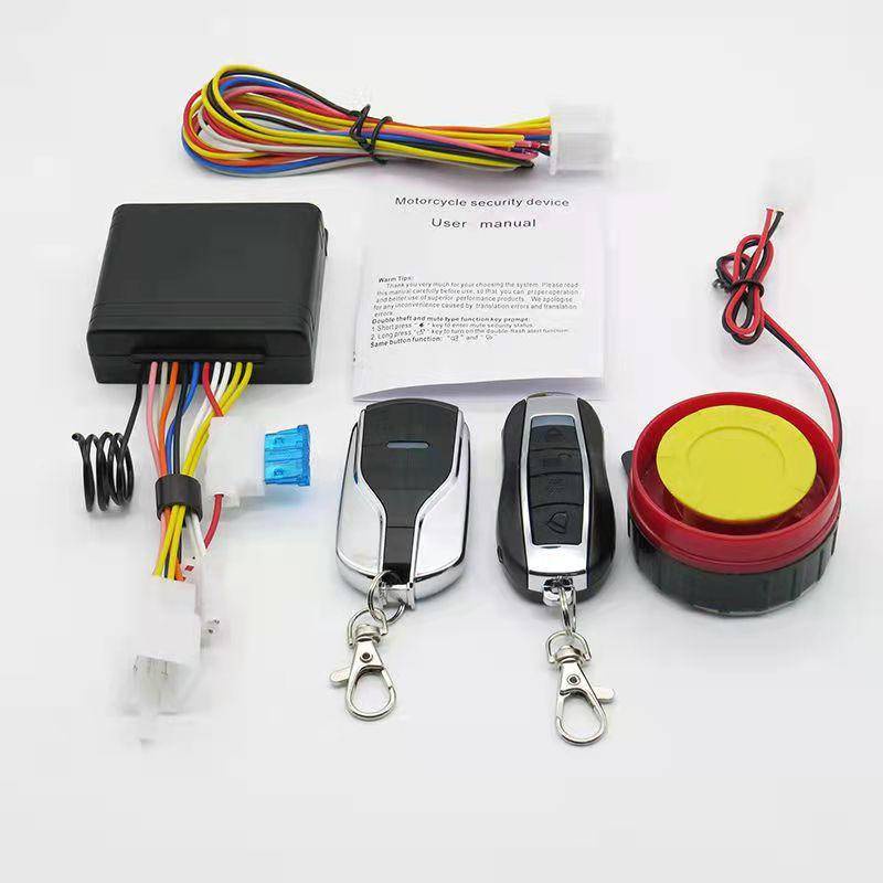 motorcycle alarm system anti thief Two-way Alarm Universal Engine start ...
