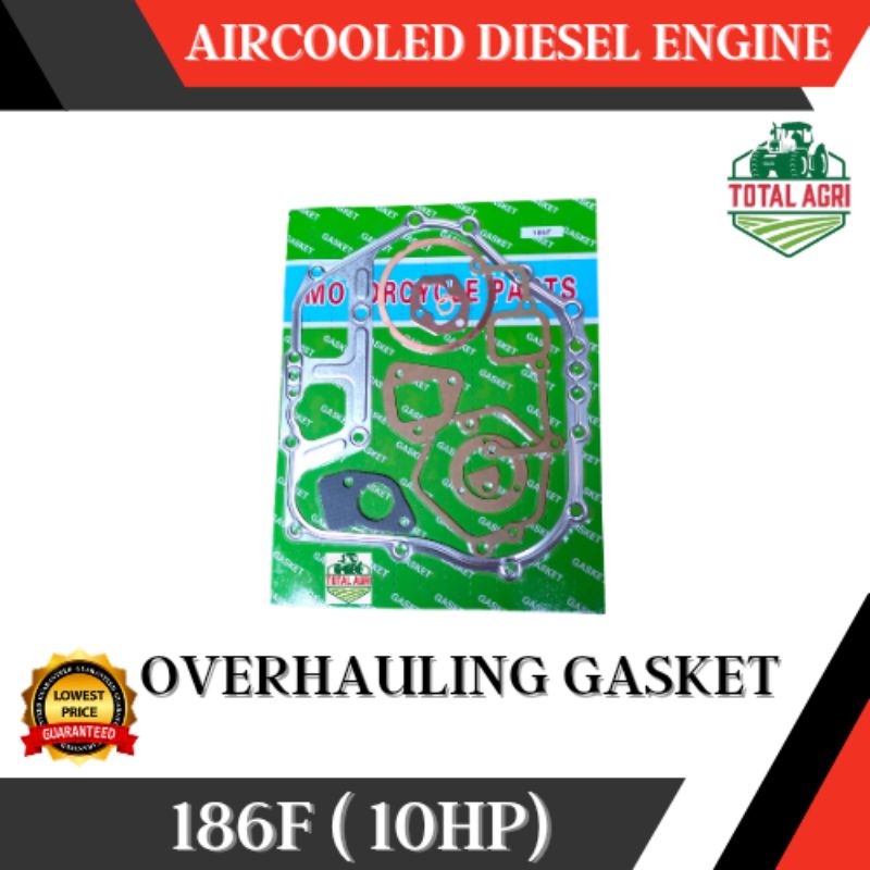 Overhauling Gasket 186F Aircooled Diesel Engine 10HP | Shopee Philippines