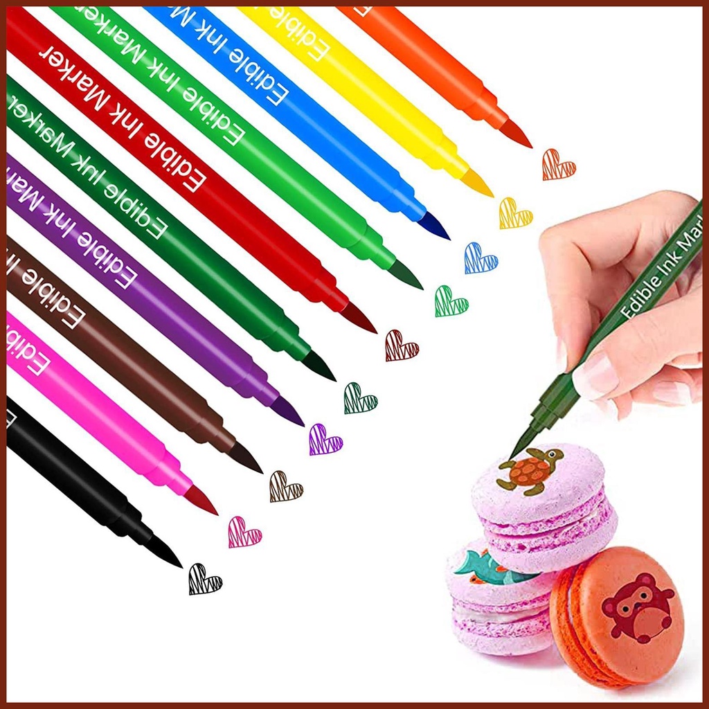 Food Coloring Markers 10 Colors Double Head Food Markers Double Head ...