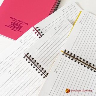 VECO Classic Spiral Notebook Plastic Sheet Cover with Hotfoil Stamp 80 ...