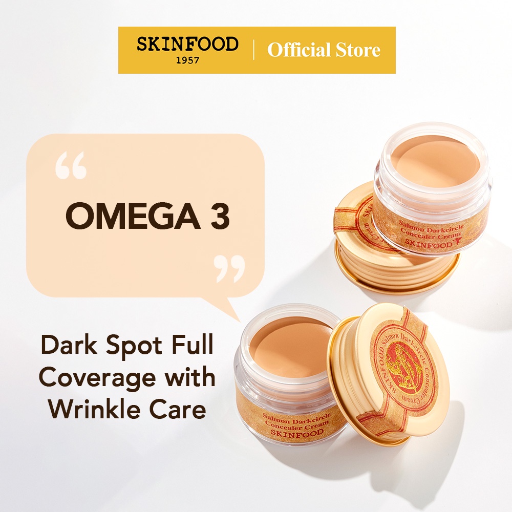 [SKINFOOD Official] Salmon Darkcircle Concealer Cream 10ml Blooming ...