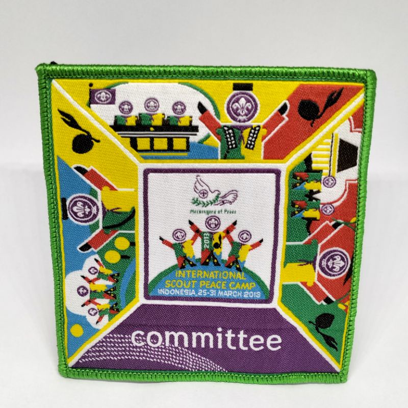 International committee Emblem Scout peace camp patch Merrowing ...