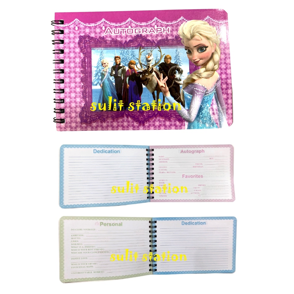 FROZEN ELSA ANNA SOFIA DISNEY PRINCESS KITTY GIRLS KIDS SCHOOL SLUMBOOK ...