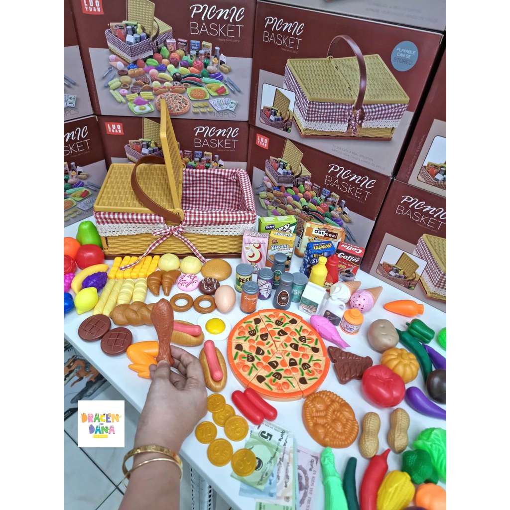 Happy Picnic Basket Party Set Toy for Kids | Shopee Philippines