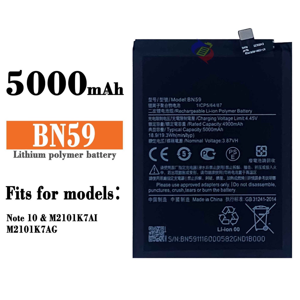 Redmi Note 10 / 10s Battery BN59 Battery | Shopee Philippines