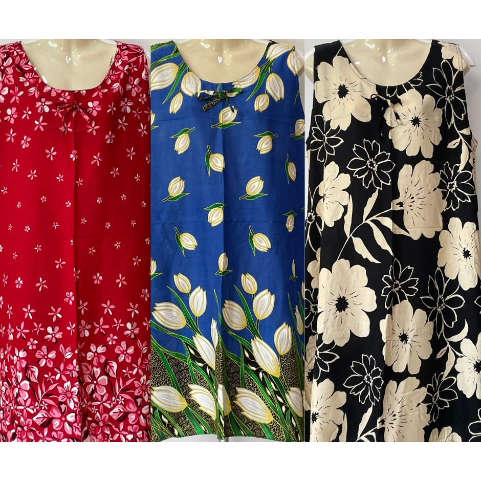 NEW Daster Pambahay LARGE Size (sprinkles/big bloom/tulip) | Shopee ...