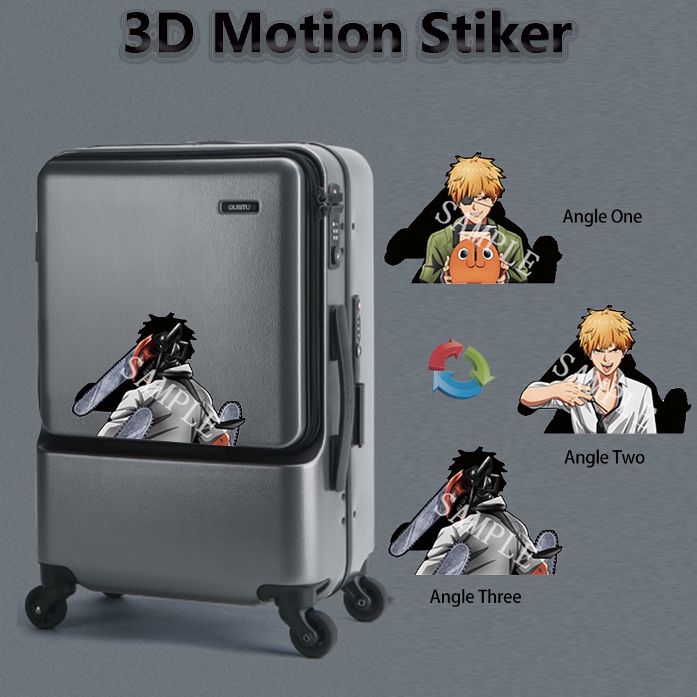 Denji Chainsaw Man Anime 3D Motion Car Stickers Self-adhesive ...
