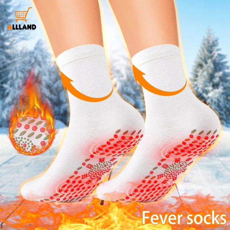 1 Pair Winter Warm Self Heating Socks/ Anti-Freezing Foot Warmer Ski ...