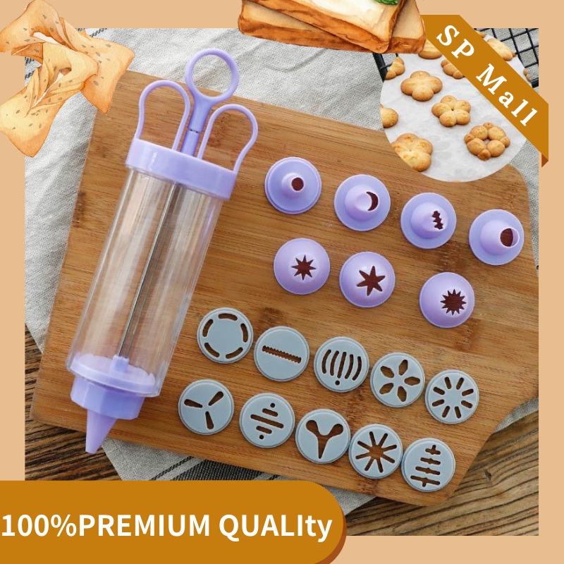 19pcs Cookie Biscuit Making Maker Pump Press Machine Decor Kitchen Mold ...